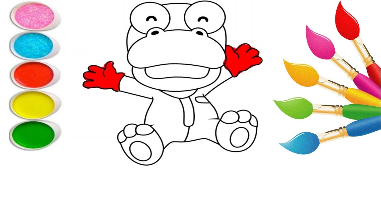 Coloring Crong Pororo the little penguin, untuk anak-anak belajar ...