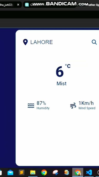 weather app using html css and js #webdevelopment #apiintegration - YouTube