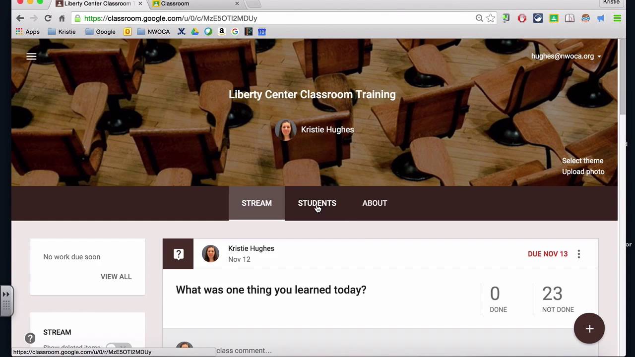 Google Classroom - Invite Students - YouTube