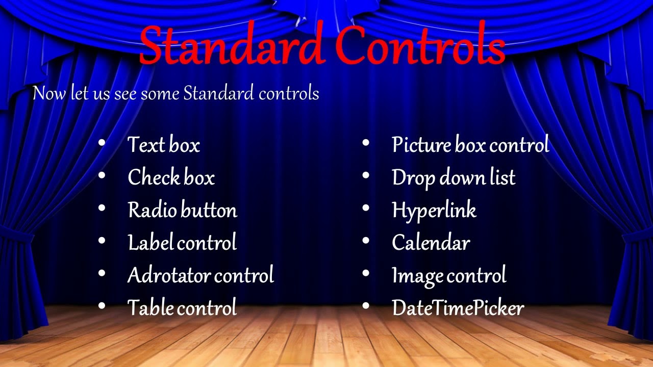 Standard Controls - YouTube