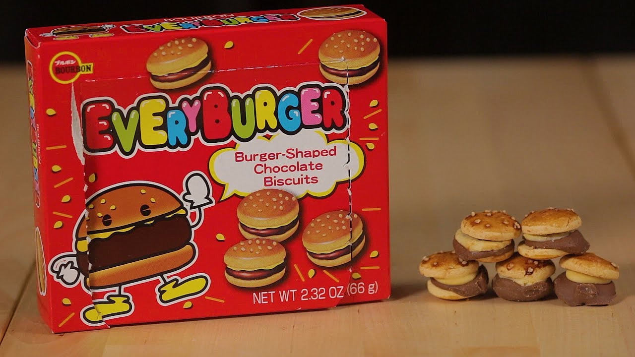 Every Burger | Japanese Candy Review | What!? What!? - YouTube
