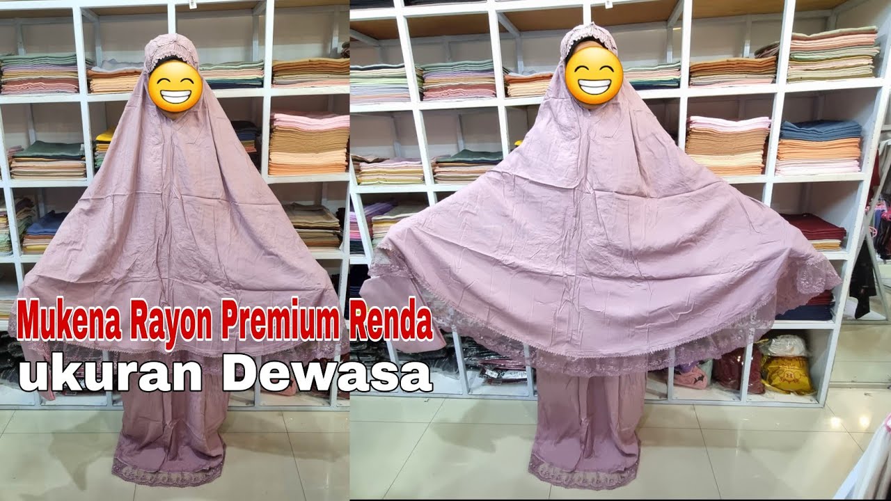 Mukena Rayon Premium Renda ready di Toko Madinah kupang - YouTube