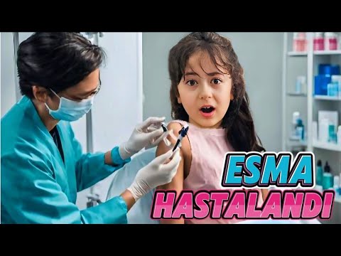 ESMA ÇOK HASTA DOKTOR ŞURUP VE BURUN SPREYİ VERDİ ماما جابت بيبي - جنى مقداد | طيور الجنة