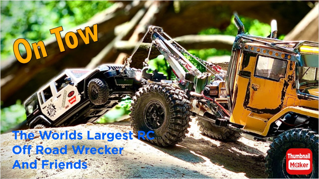 The Worlds Largest RC Off Road Wrecker Tough Towing In The Forest - YouTube