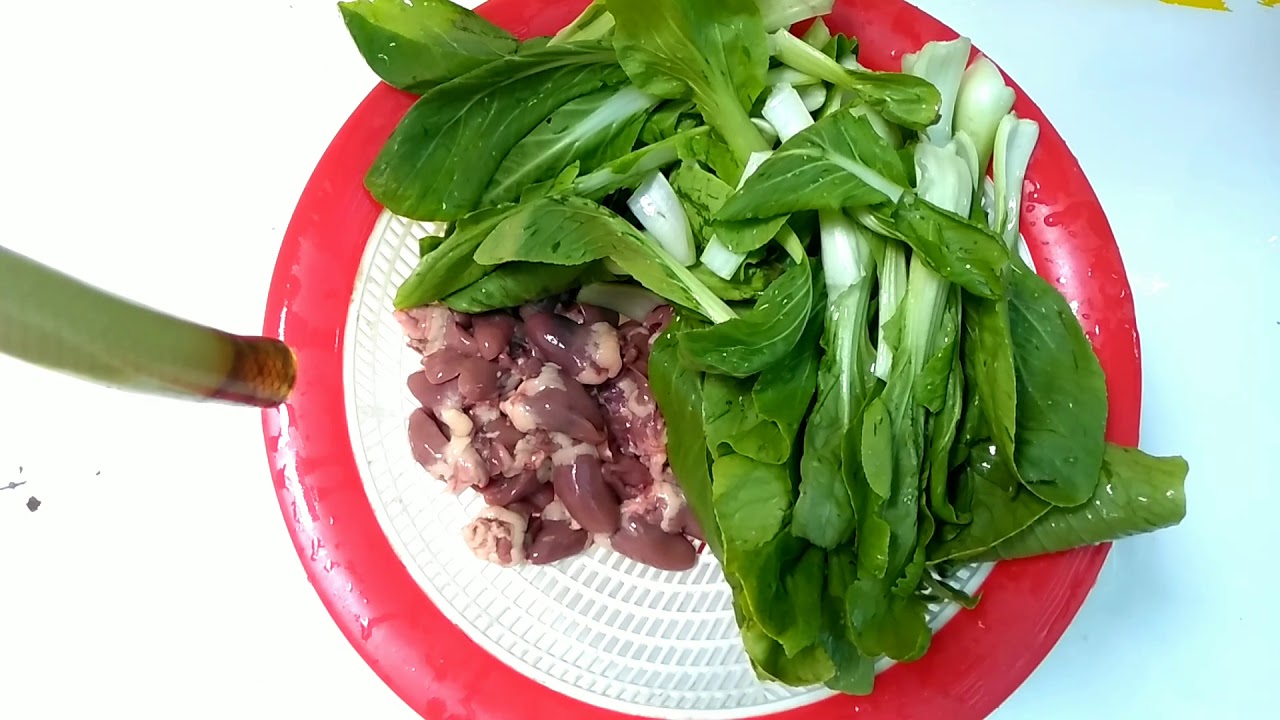 Món ngon mỗi ngày-Tim gà xào cải bẹ xanh!. - YouTube
