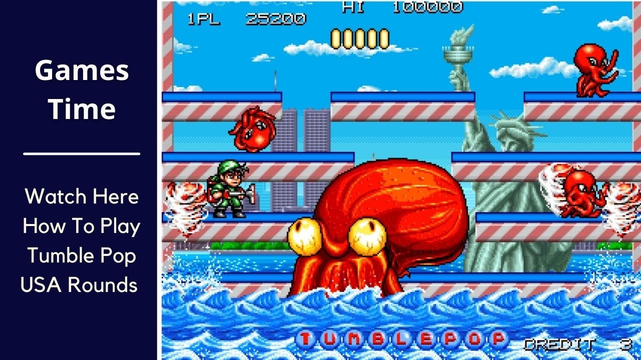 Tumble Pop USA Rounds Arcade | DATA EAST - YouTube