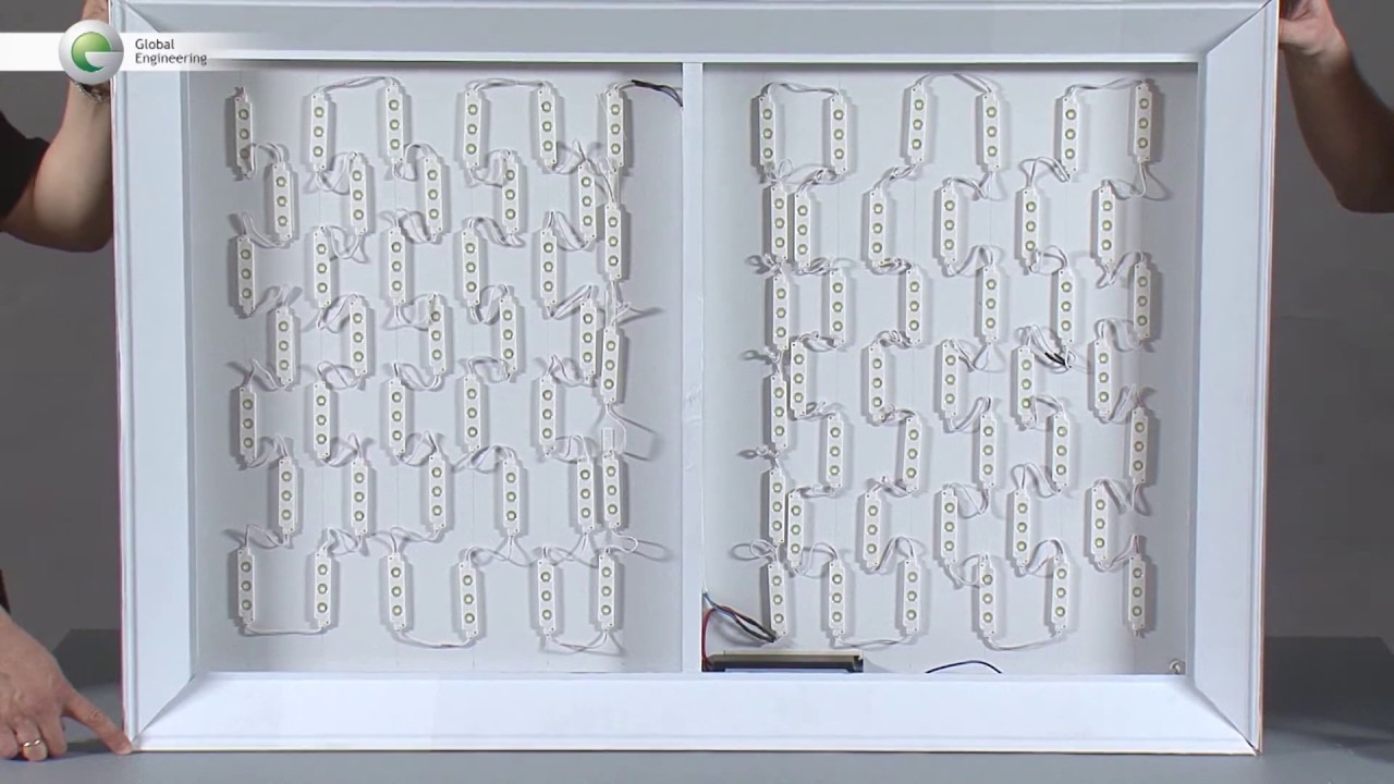 Single-sided light box with PVC banner BannerBox 110 - YouTube