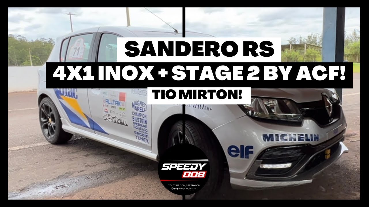 SANDERO RS 2.0 16V + 4X1 INOX + STAGE 2 ACF - YouTube