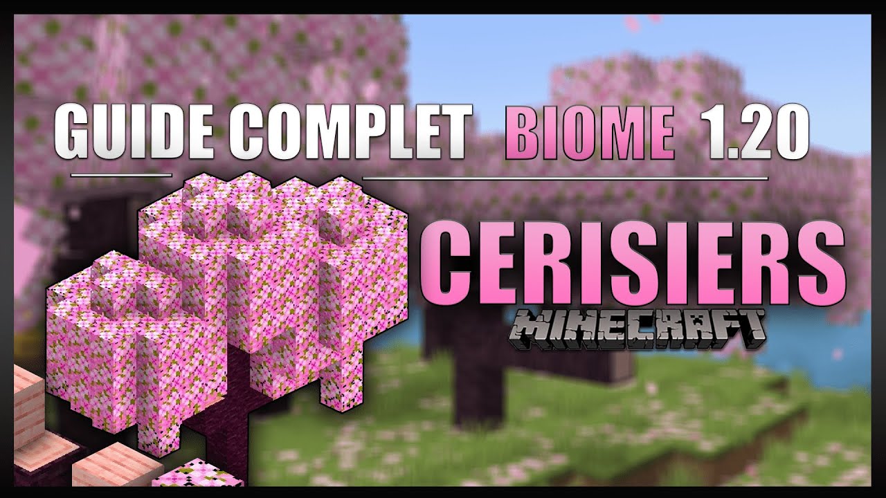 Le guide ULTIME sur les CERISIERS en 1.20 sur Minecraft en SURVIE ...