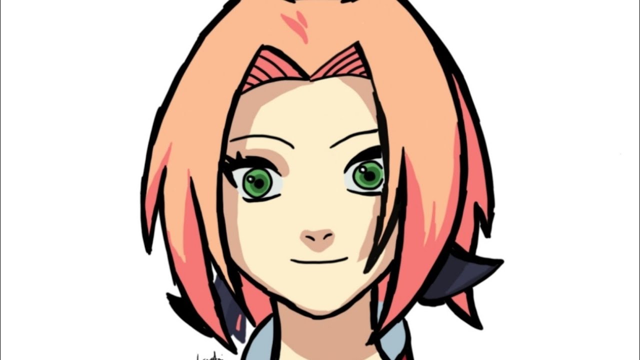 How to draw Sakura | step by step |anime - YouTube