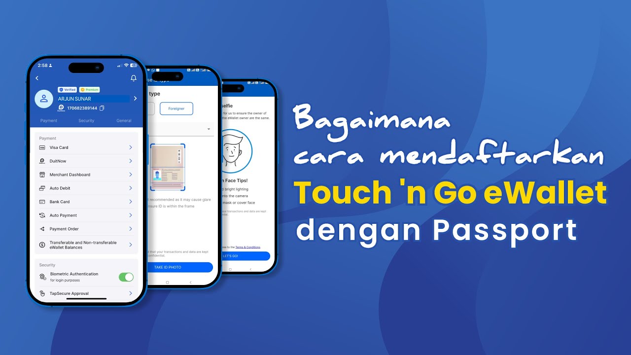 Cara Daftar Touch ‘n Go eWallet Guna Passpor | INDONESIA - YouTube