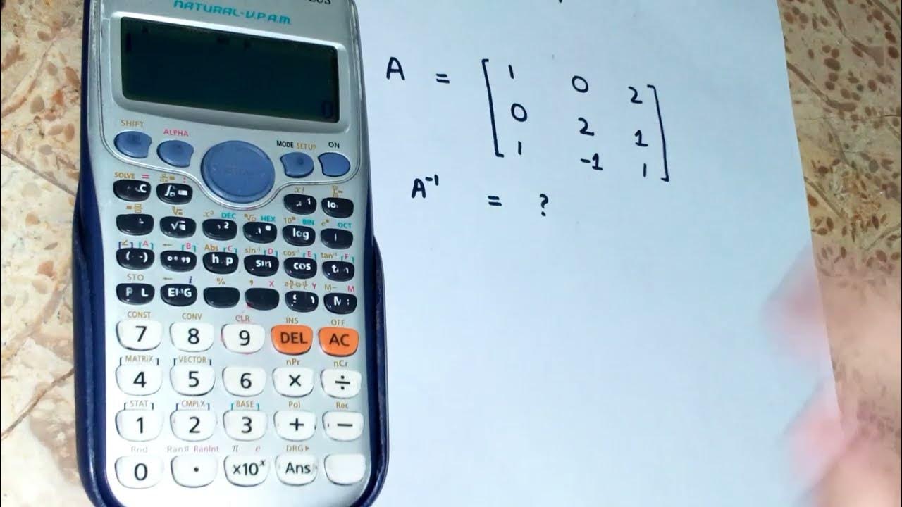 Finding inverse of a 3X3 matrix using calculator| Calculator Techniques ...