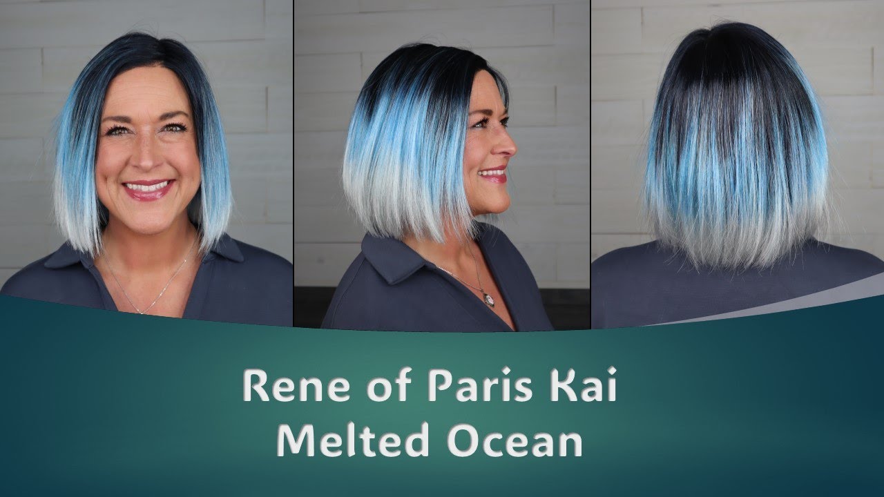 My first work wig!!! Rene of Paris Kai in Melted Ocean | my most ...