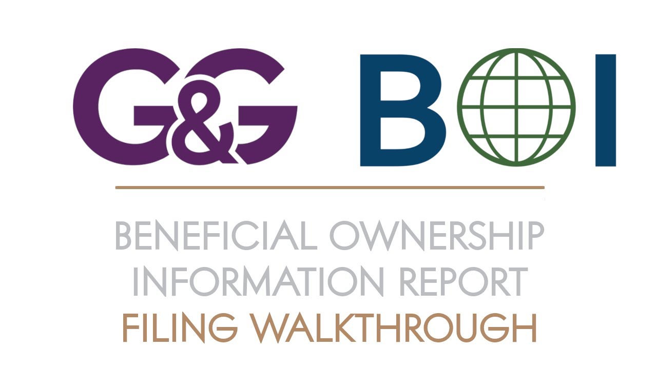 How To File Your Beneficial Ownership Information Report (BOIR) - YouTube