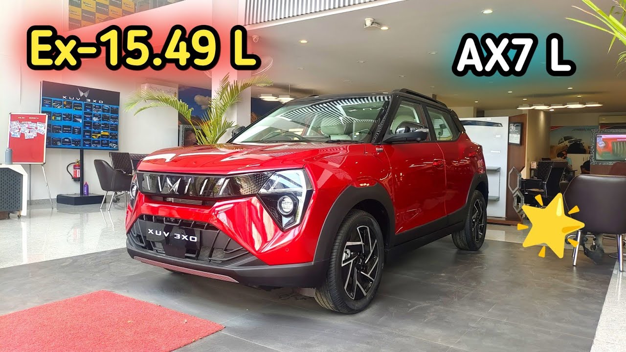 New Mahindra XUV 3XO AX7 Luxury Top Variant 😍 Automatic Transmission 🤩 ...