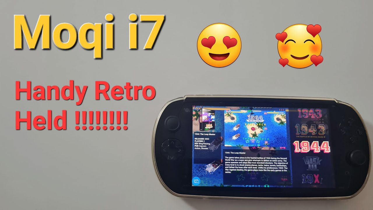 (Retro) Game-Handy Moqi i7 - YouTube