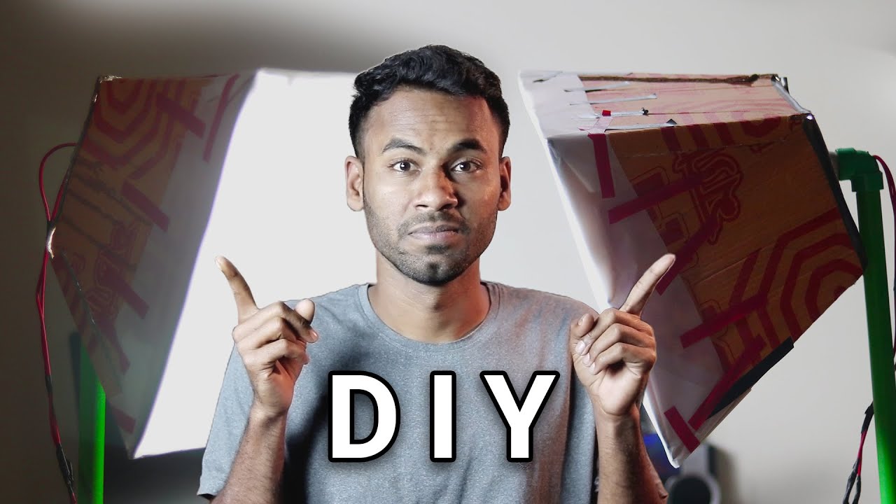 DIY SOFTBOX || How To make A SoftBox Light ! - YouTube