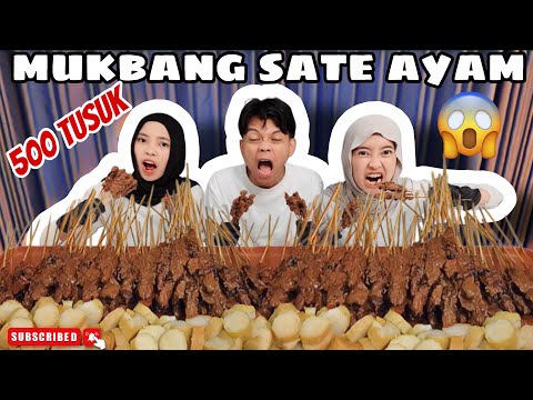 MENGUKIR SEJARAH DIINDONESIA❗️MUKBANG 500 TUSUK SATE AYAM 😱PERUT SAMPE MUAL❗️