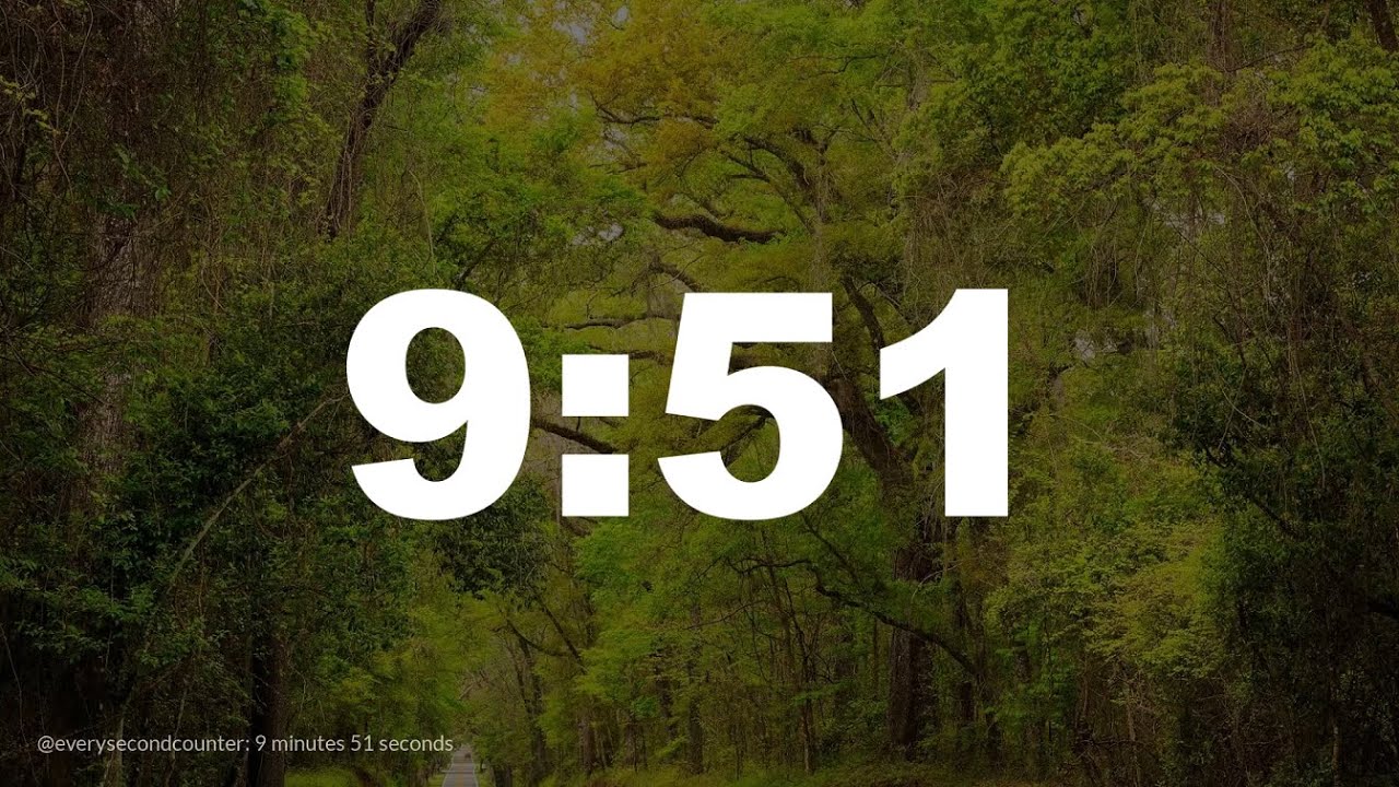 9 minutes 51 seconds [591 secs] clock timer countdown || Alarm Focus ...