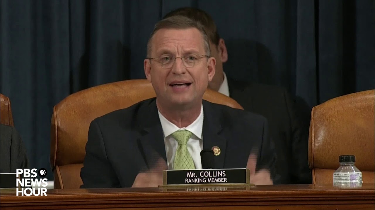 WATCH: Rep. Collins walks out of articles of impeachment markup | Trump ...