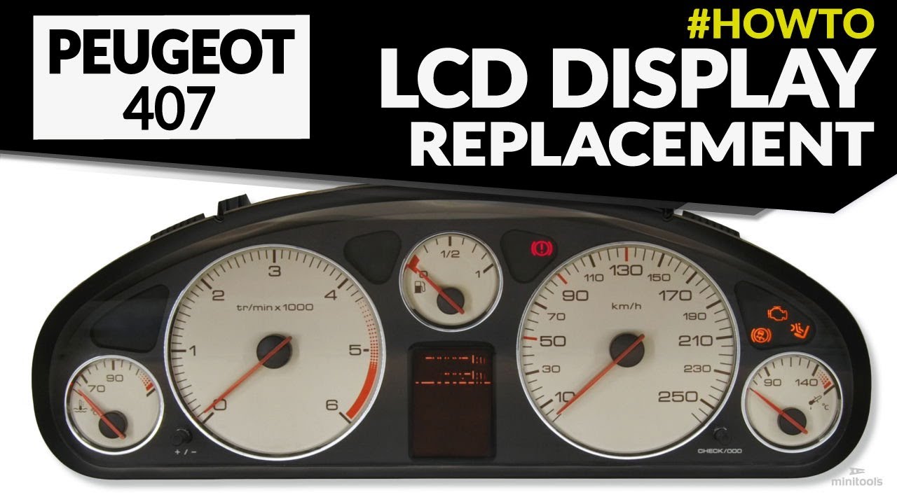 Peugeot 407 display replacement – instrument cluster repair - YouTube