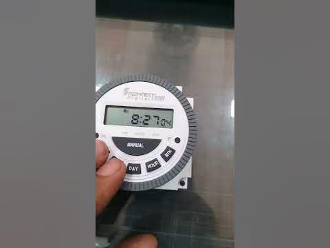 Frontier timer TM 619H-2/ street light timer/Digital timer - YouTube