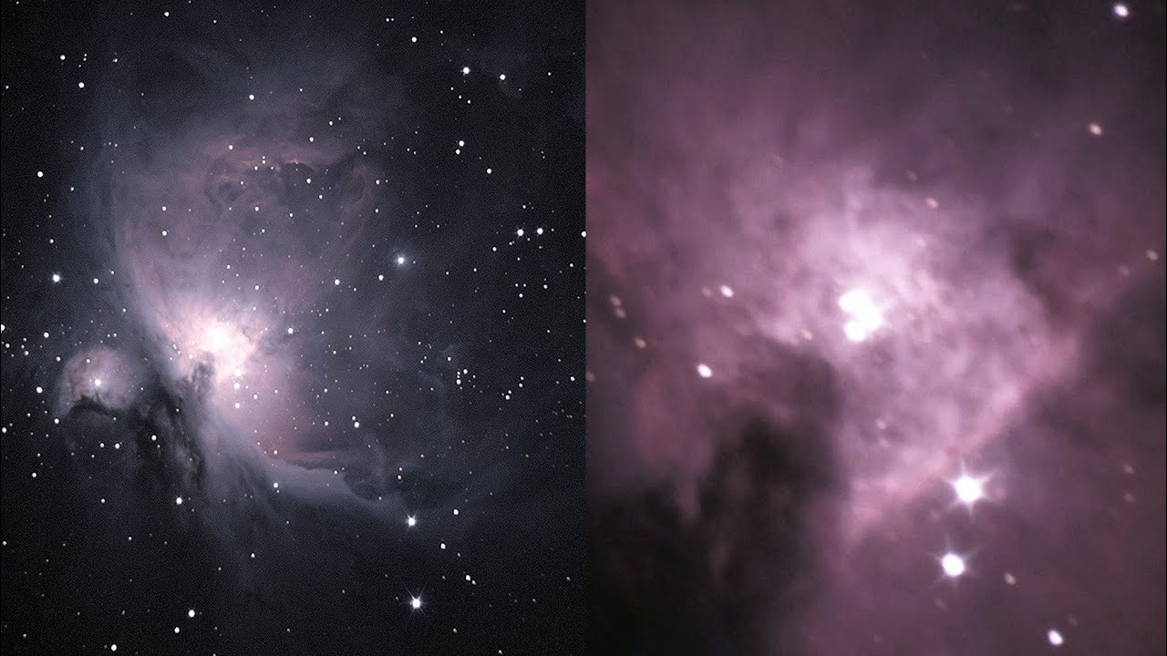 M42 Orion nebula - Trapezium Cluster. - YouTube