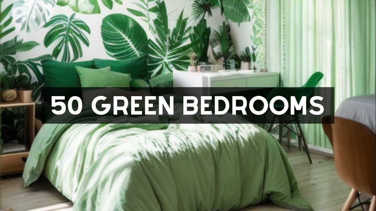 50 Inspiring Green Bedrooms for a Refreshing Makeover | Beautiful ...