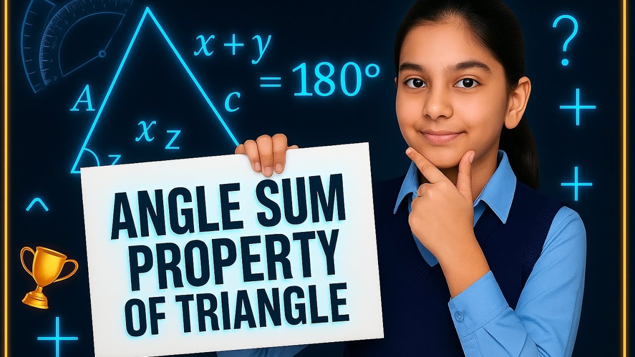 Angle Sum Property of Triangle | Class 9 & 10 Maths | Full Concept ...