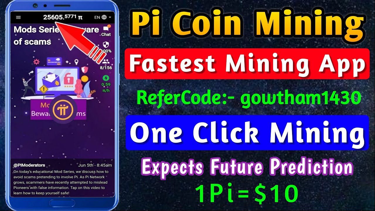 Pi coin Maining App | Best crypto earning apps | #PiCoin | # ...