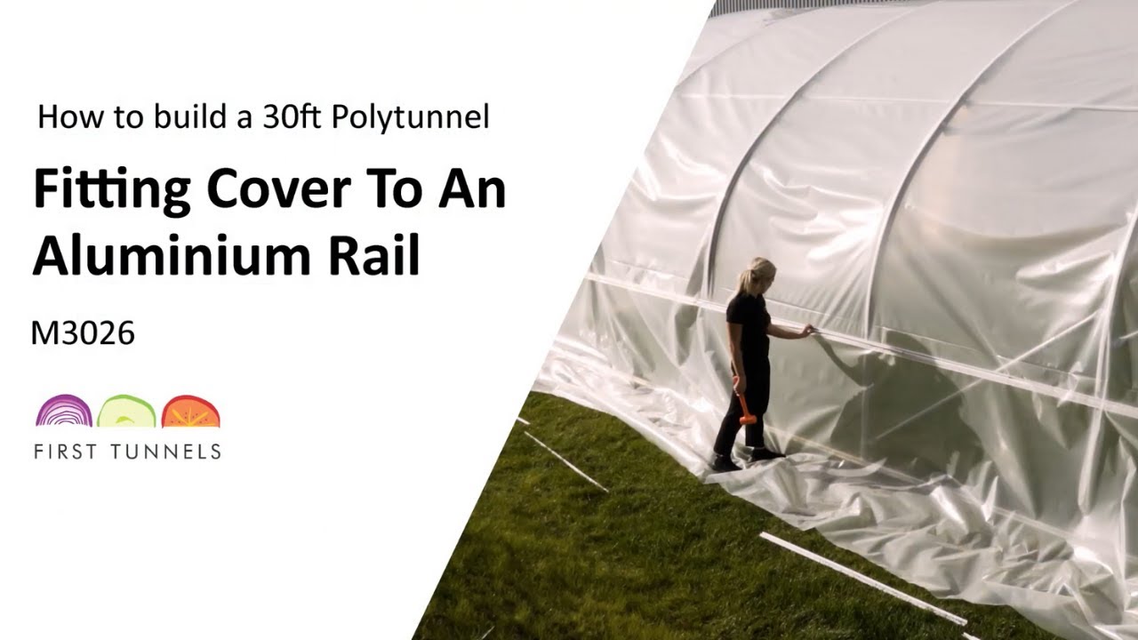 30ft Polytunnel | Installing Polythene Cover Over Aluminium Frame ...