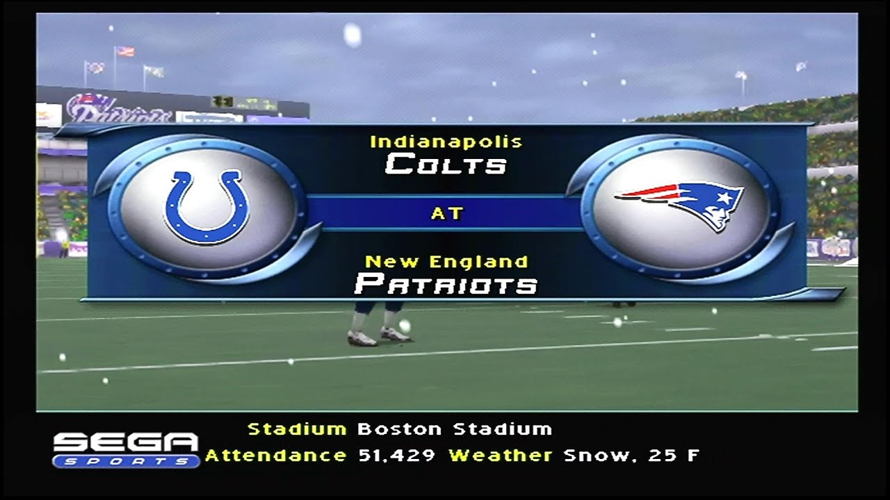 NFL 2K2 (PS2) Colts vs Patriots - YouTube