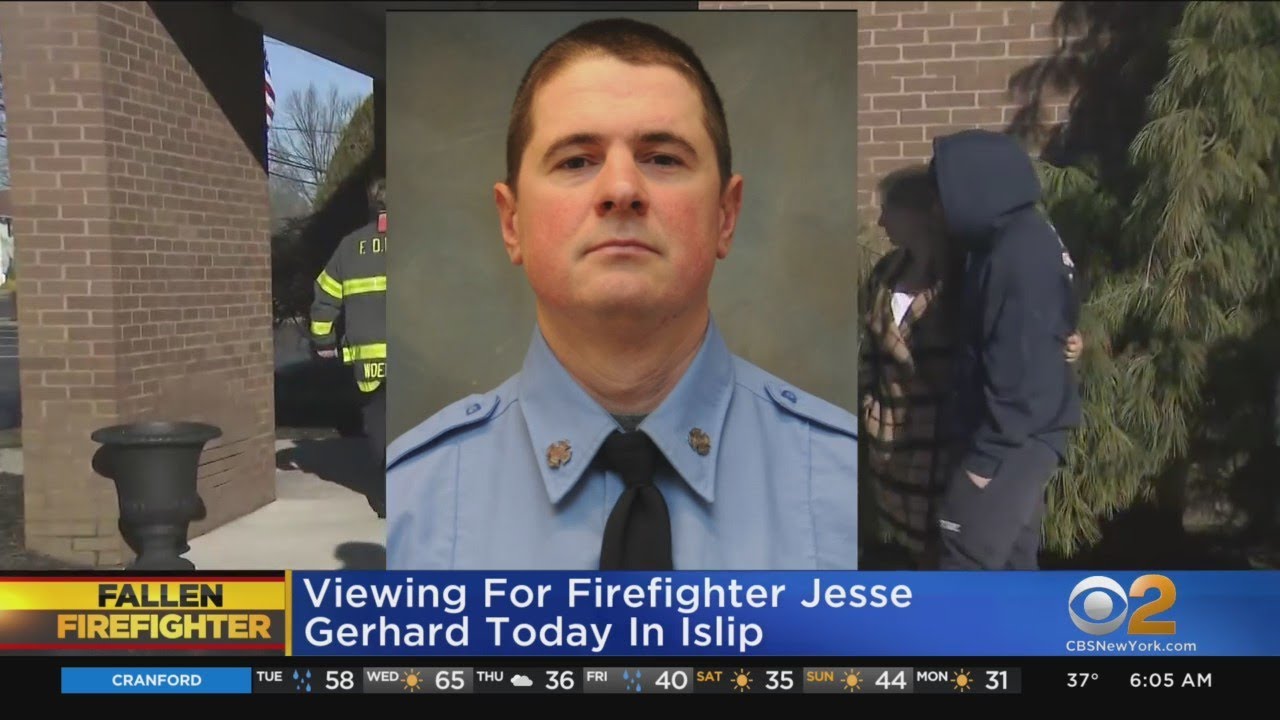 Wake today for FDNY Firefighter Jesse Gerhard - YouTube