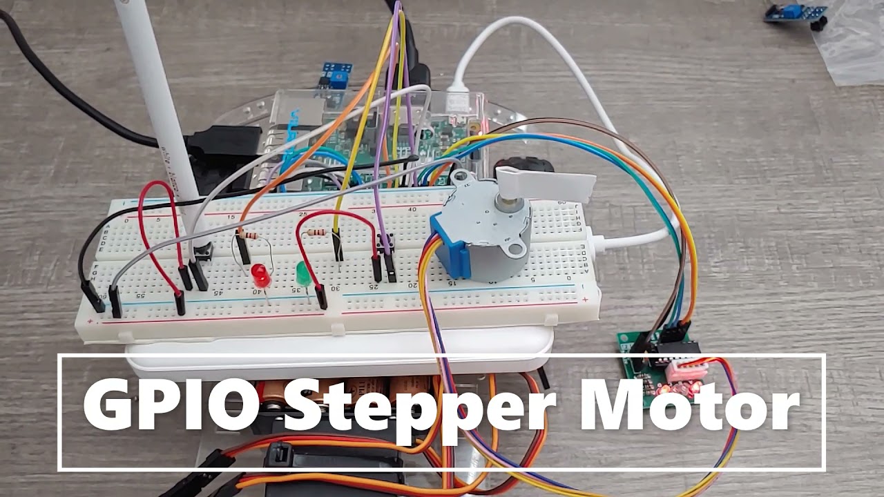 Stepper Motor Project with Raspberry Pi GPIO - YouTube