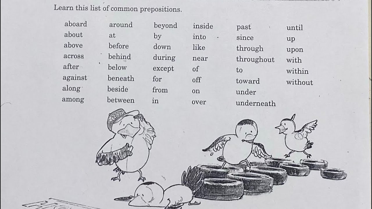 Learn the Prepositions as You Sing a Song! - YouTube