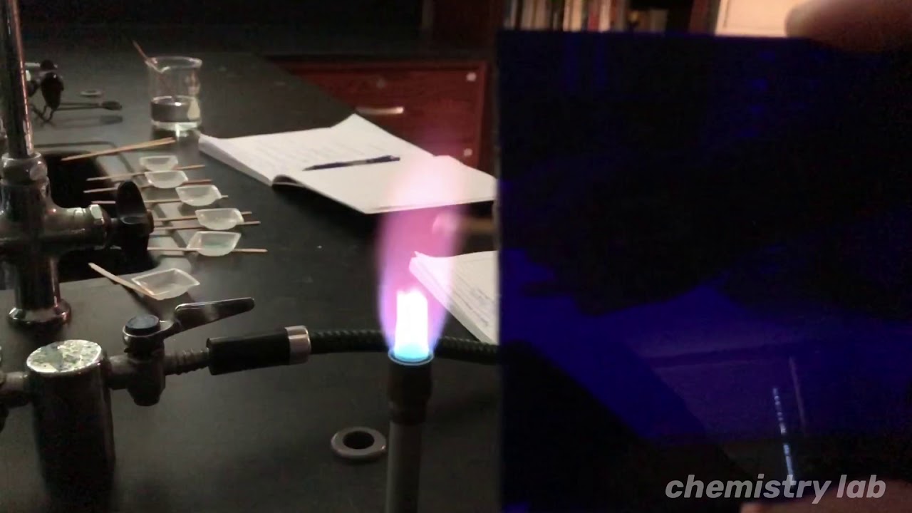 High School Chemistry Flame Test Lab 2018 - YouTube