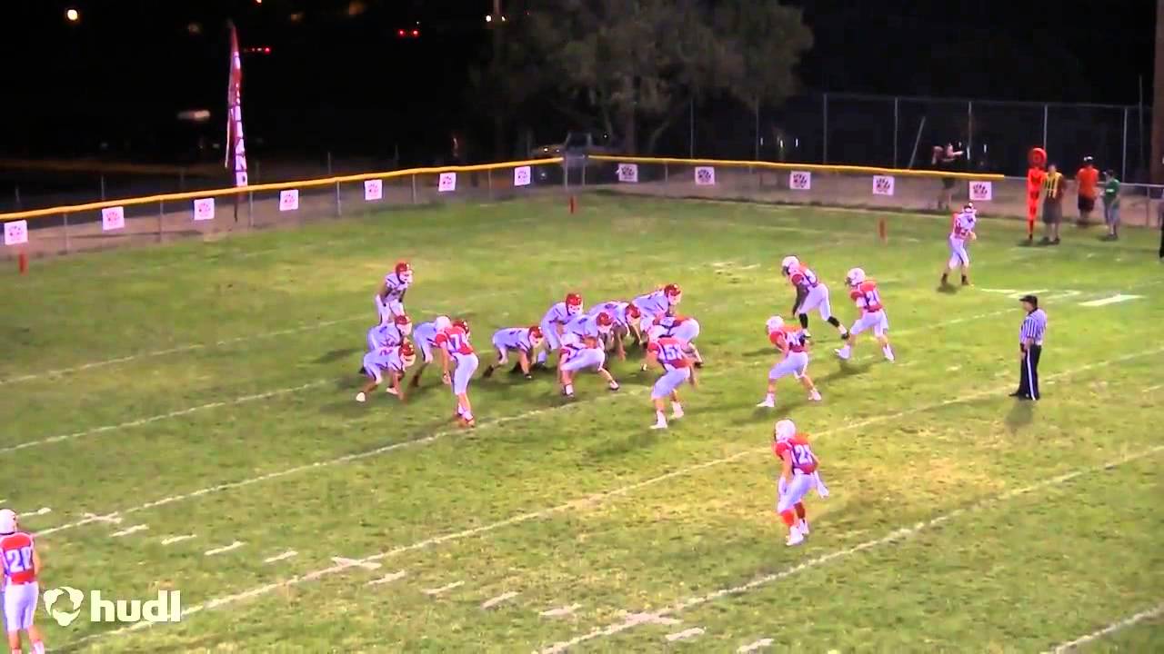 Collin McGuire Sophomore Football Highlights - YouTube