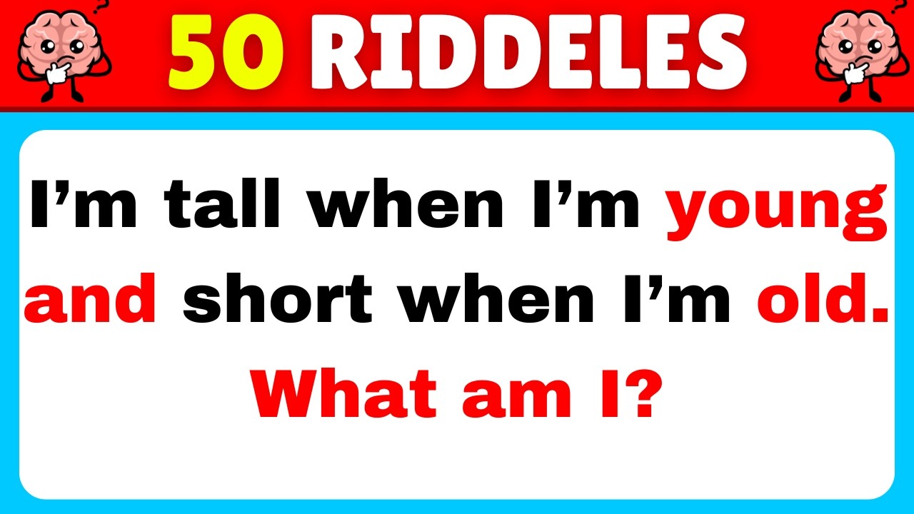 50 Riddles That Will Test Your Brain Speed | Brain Teasers & Riddle ...