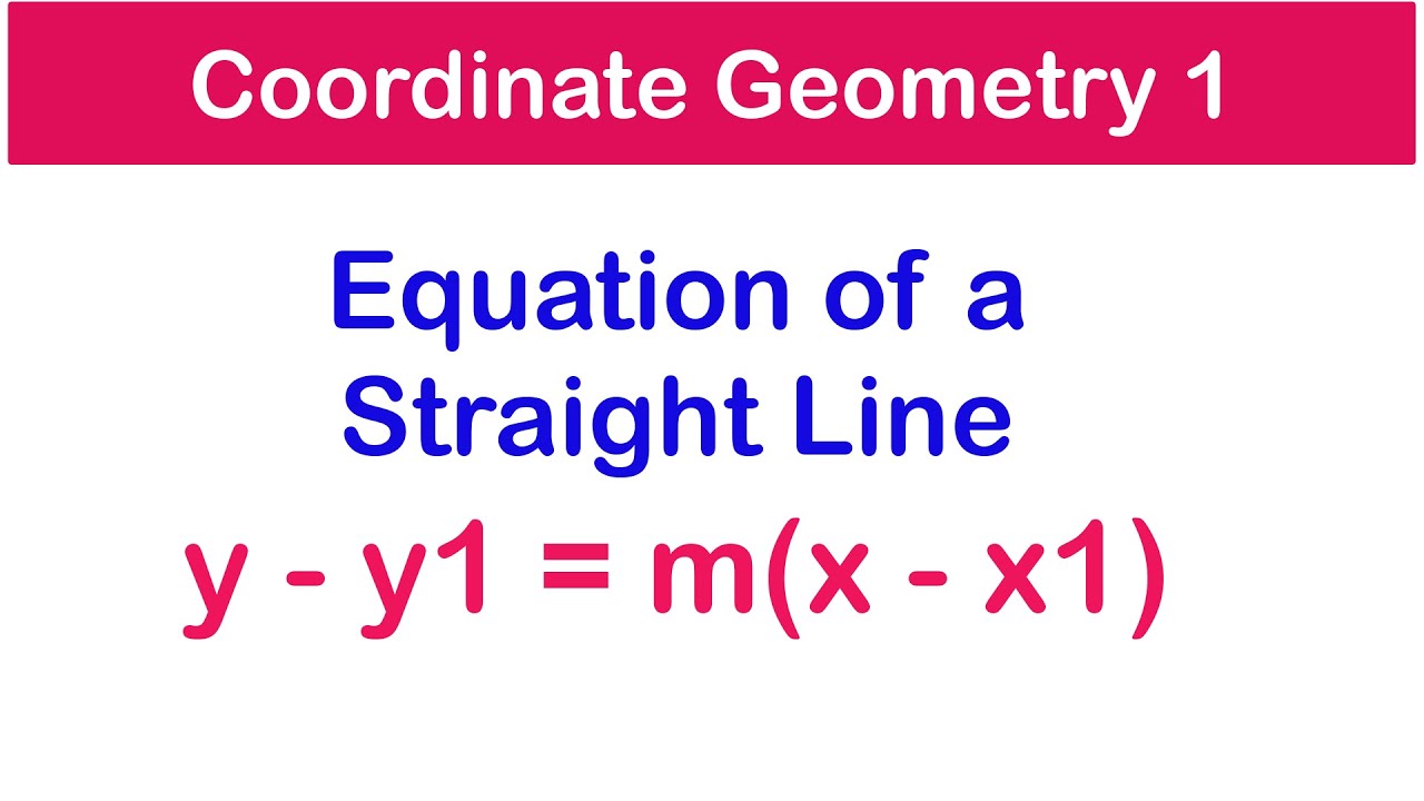 Finding The Equation Of A Line Y y1 m x x1 SHS 1 CORE ELECTIVE