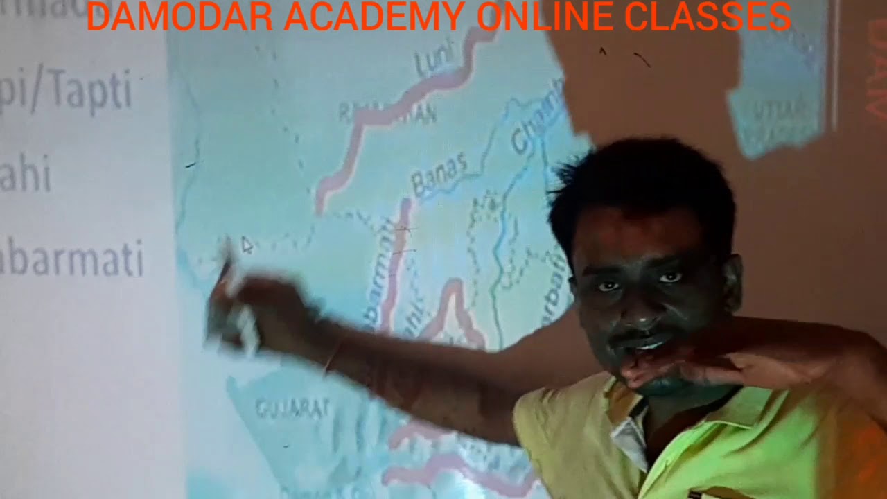 #Drainage systems #western flowing river#Narmada#Tapti#Luni#sabarmati ...