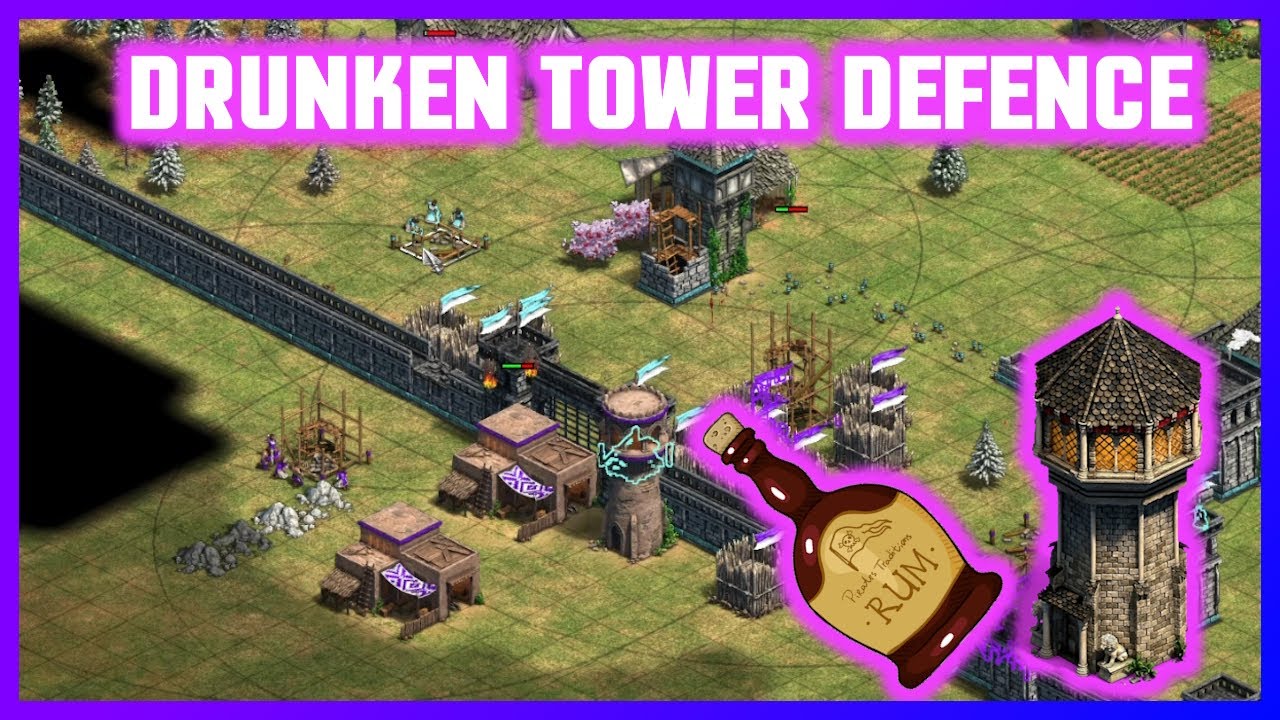 AoE2 Arena Gameplay: Drunken Trush Defence - YouTube