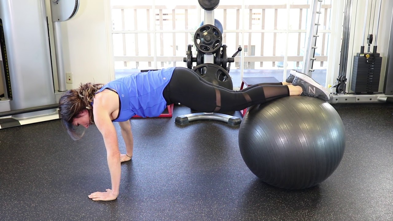 Stability Ball Pull for awesome abs - YouTube
