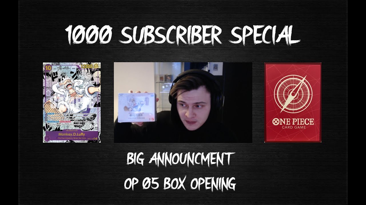 One piece tcg - OP05 BOX OPENING - BIG ANNOUNCMENT - YouTube