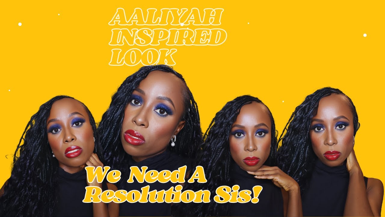 WATCH ME RECREATE AALIYAH 'WE NEED A RESOLUTION" || THROWBACK MAKEUP ...