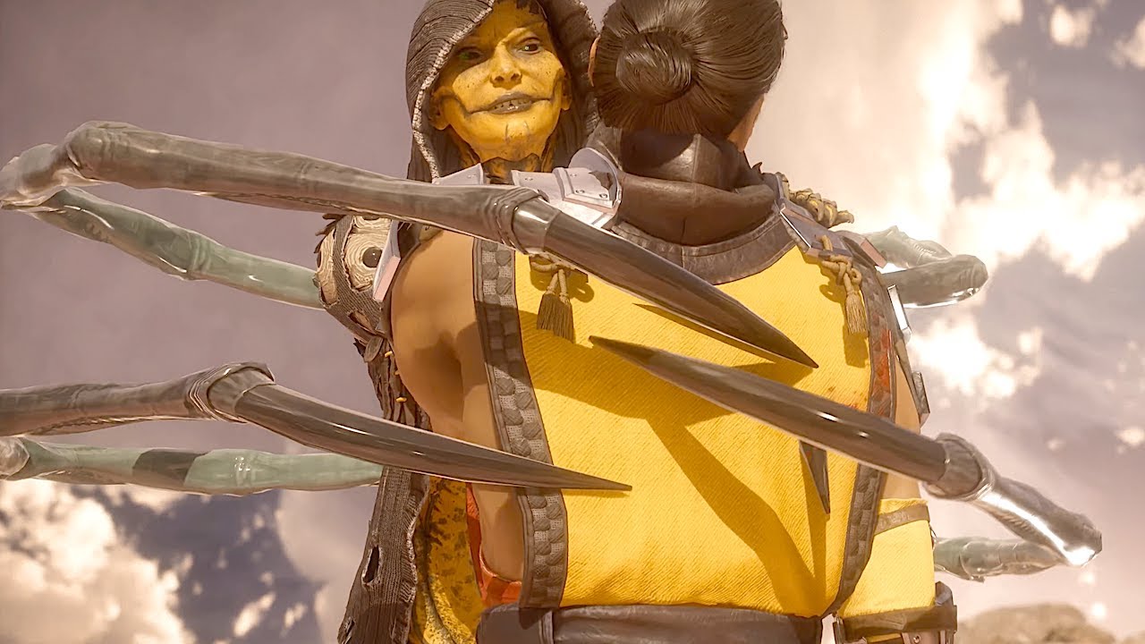MK11 D'vorah Hugs Scorpion to Death - Mortal Kombat 11 PS5 - YouTube