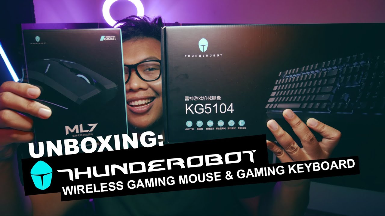 Unboxing : ThundeRobot Wireless Gaming Mouse M701 & Gaming Keyboard ...