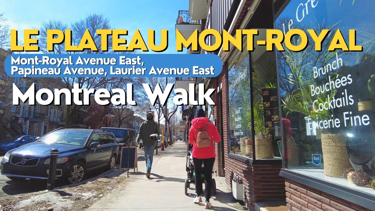 Sunny Day Montreal Walk: Le Plateau Mont-Royal Neighborhood [4K] - YouTube