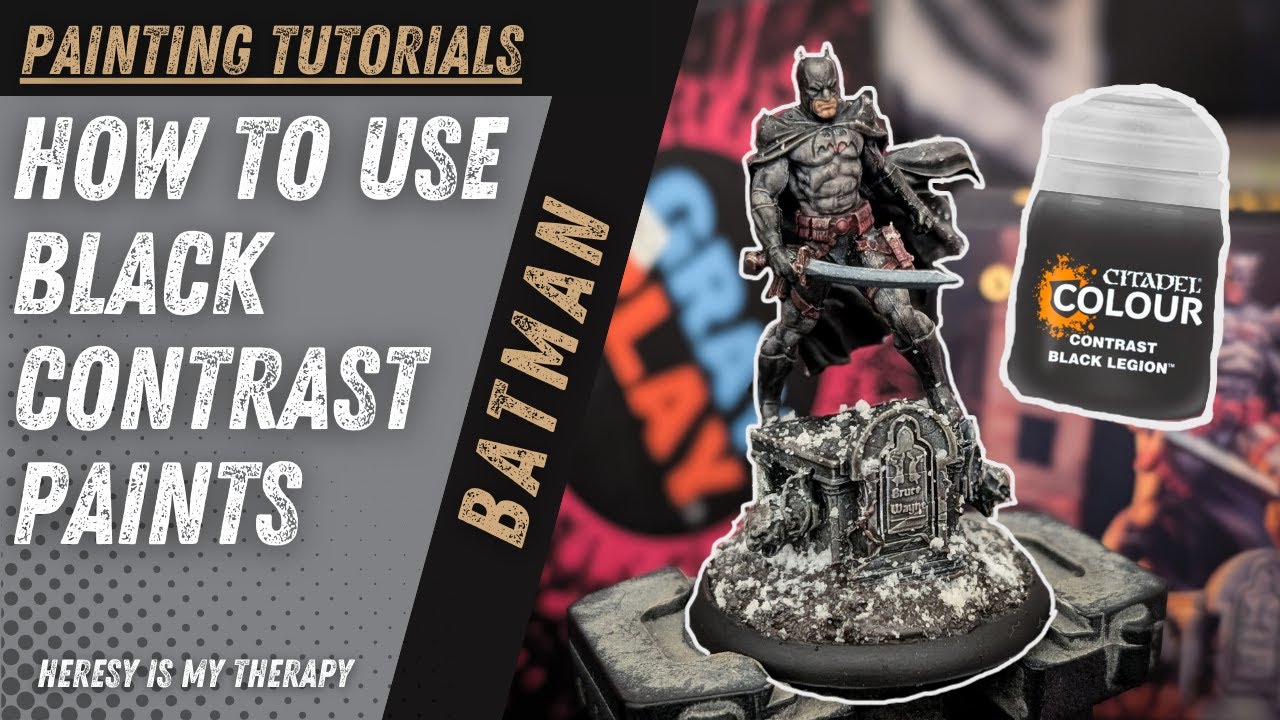 How to Use BLACK CONTRAST PAINTS - YouTube