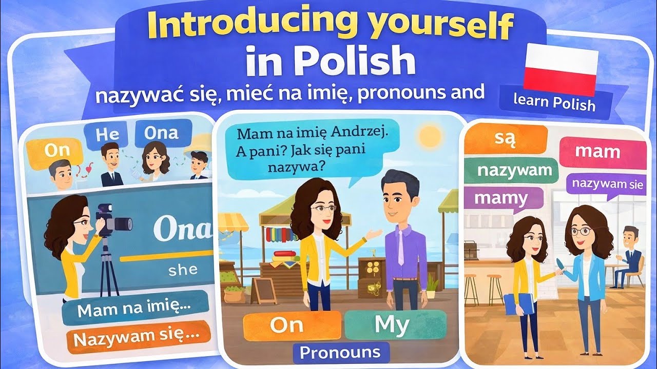 Introducing Yourself in Polish | Przedstaw się po polsku | Pronouns and ...