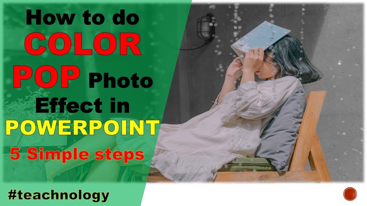 How to do color pop photo effect in 5 simple steps using power point ...